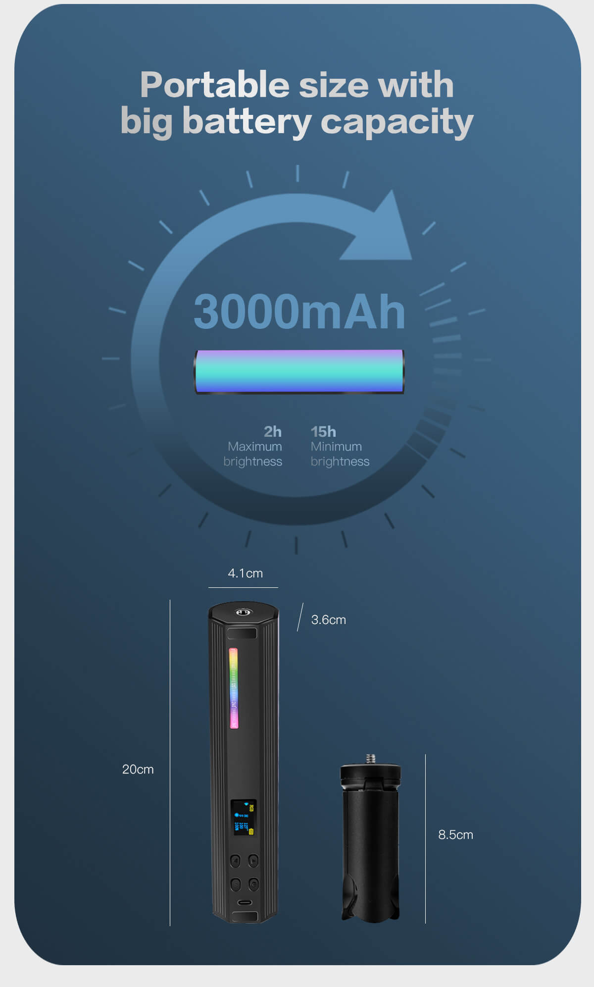 DigitalFoto W200 Magnetic RGB Tube Light - General Pro