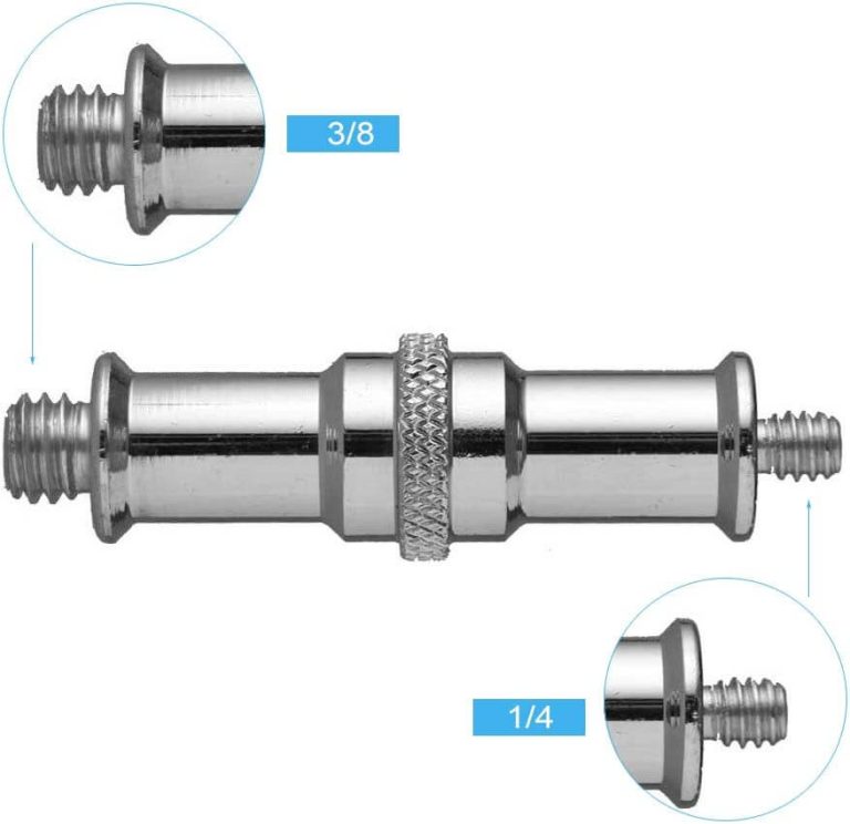Standard 1/4 to 3/8 inch Metal Male Convertor Threaded Screw Adapter ...