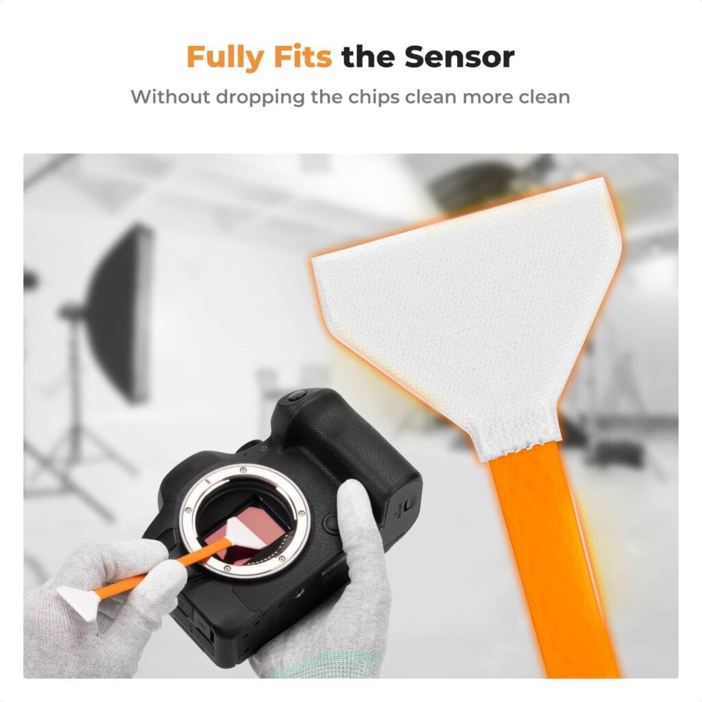 K&F Concept 10 Pcs with 16mm APS-C frame Double-Headed Cleaning Stick ...